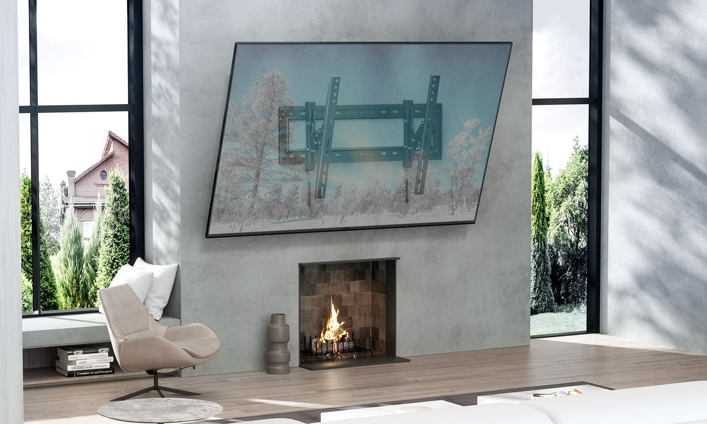 Full-Motion TV Wall Mount For 26" to 65" TVs